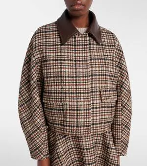 Brunello Cucinelli Checked Wool & Alpaca-blend Jacket