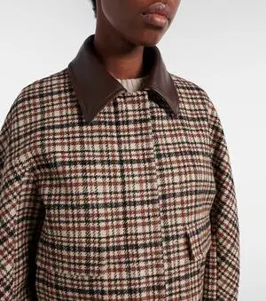 Brunello Cucinelli Checked Wool & Alpaca-blend Jacket