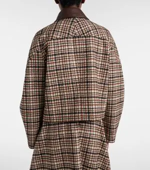 Brunello Cucinelli Checked Wool & Alpaca-blend Jacket