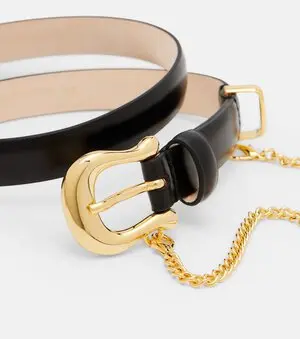 DEHANCHE Déhanche Luzia Leather Belt - Black