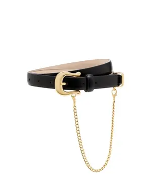 DEHANCHE Déhanche Luzia Leather Belt - Black