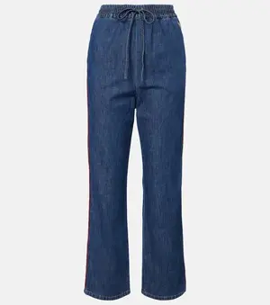 Valentino Garavani Vgold Straight Jeans - Blue