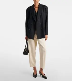 BLAZÉ MILANO Feral Pinstriped Virgin Wool Vest