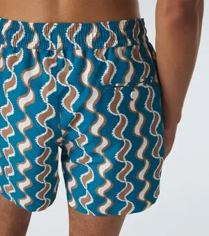 Frescobol Carioca Rio Printed Swim Trunks