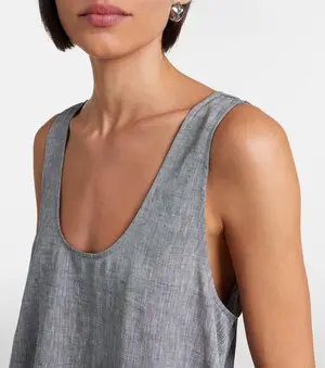 Asceno Sicily Linen Minidress