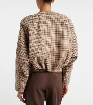 BLAZÉ MILANO Checked Wool And Cashmere Jacket