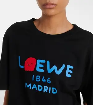 Loewe Cotton T-shirt With Logo Detail