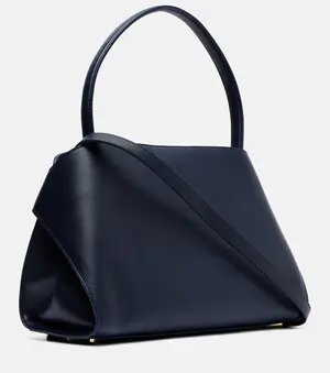 FERRAGAMO Hug Small Leather Shoulder Bag - Blue