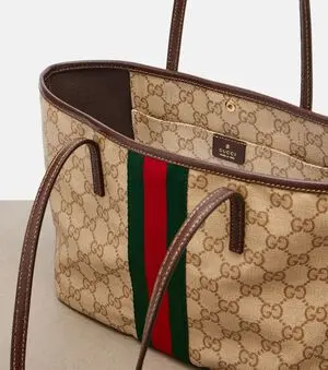 Gucci Tribeca Small Gg Canvas Tote Bag - Beige