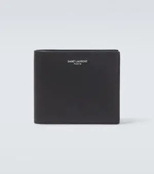 Saint Laurent Leather Bifold Wallet - Black