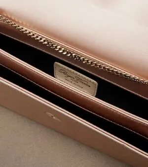 ROGER VIVIER Efflorescence Embellished Satin Clutch