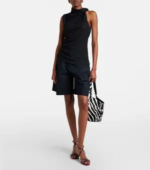 Proenza Schouler White Label Asymmetric Lace Top