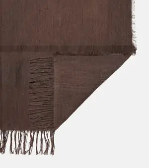 THE ROW Merisi Cotton And Linen Scarf