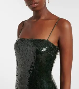 ROTATE BY BIRGER CHRISTENSEN Sequined Maxi Dress