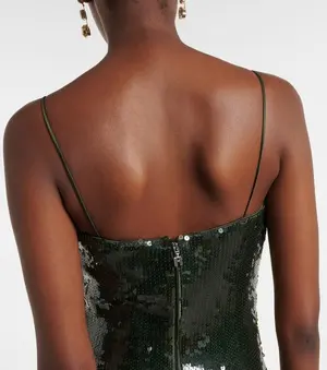 ROTATE BY BIRGER CHRISTENSEN Sequined Maxi Dress