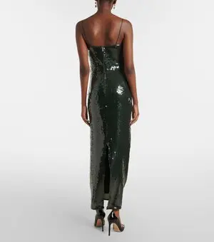 ROTATE BY BIRGER CHRISTENSEN Sequined Maxi Dress