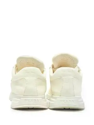 Prada Perforated Lace-up Sneakers - Neutrals