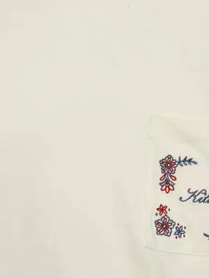Kith Floral-embroidered Pocket T-shirt
