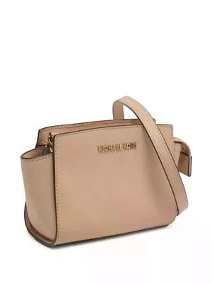 Michael Kors Selma Leather Crossbody Bag - Neutrals