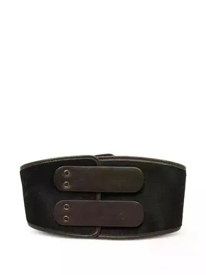 Fendi Calf-hair Waist Belt - Black