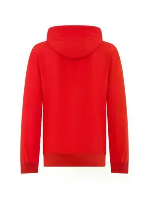 Paul & Shark Logo Print Drawstring Hoodie - Red