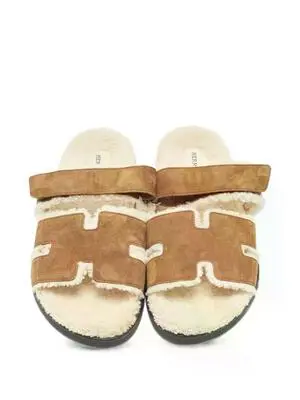 Hermès Chypre Shearling-lined Sandals