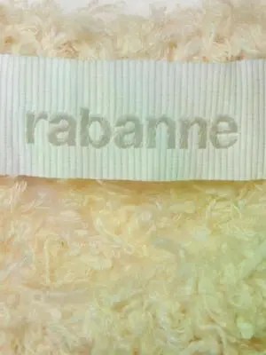 Rabanne Logo Plaque Fringed Knit Top