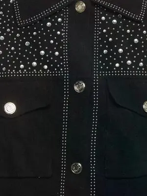 Maje Rhinestone-embellished Cardigan