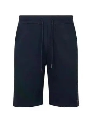 Paul & Shark Cotton Drawstring Waist Shorts - Blue