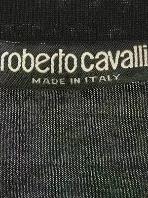 Roberto Cavalli Crest Crystal-embellished T-shirt