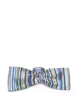 Dior Striped Twist Bow Tie