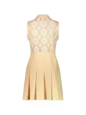 Moschino Lace-panel Pleated Mini Dress