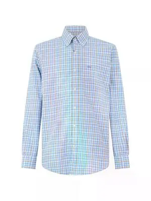 Paul & Shark Check-pattern Button-down Shirt - Blue