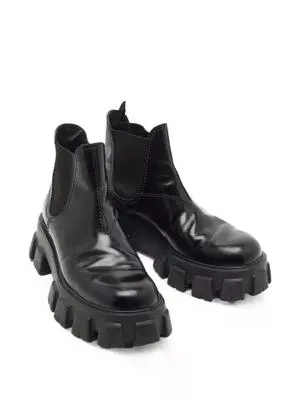 Prada Monolith Lug-sole Chelsea Boots