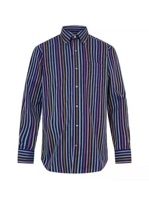 Paul & Shark Striped Long-sleeve Shirt - Blue