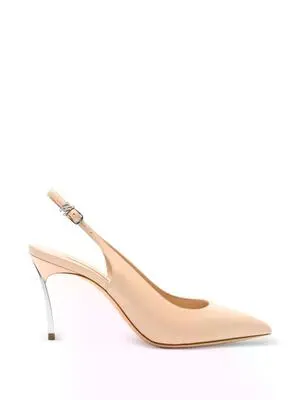 Casadei Blade Minorca Slingback Pumps - Neutrals