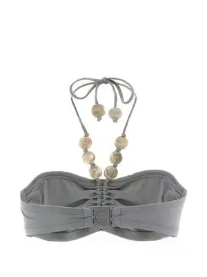 ERES Lana Bead-embellished Ruched Bikini Top