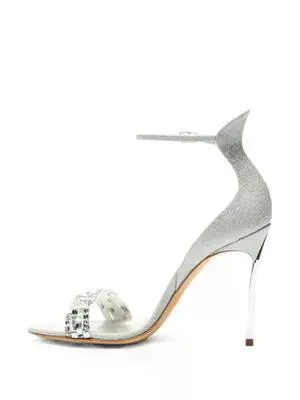 Casadei Blade Crystal-embellished Sandals