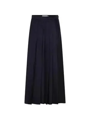 Anna Quan Sable Pleated Midi Skirt - Black