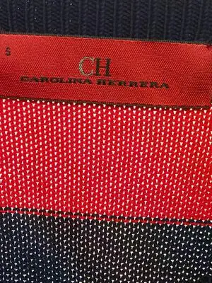 Carolina Herrera Striped Rib-knit Cotton Sweater