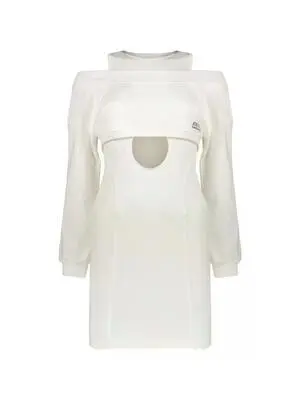 Alberta Ferretti Layered Cut-out Mini Dress