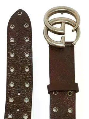 Gucci Studded Gg Buckle Belt