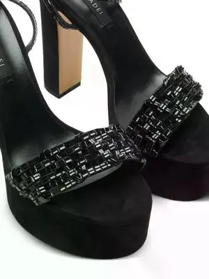 Casadei Godyva Crystal-embellished Sandals