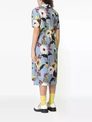 Marni Floral Print Midi Dress