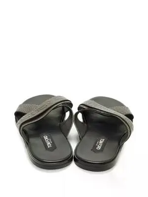 TOM FORD Preston Croc-embossed Sandals