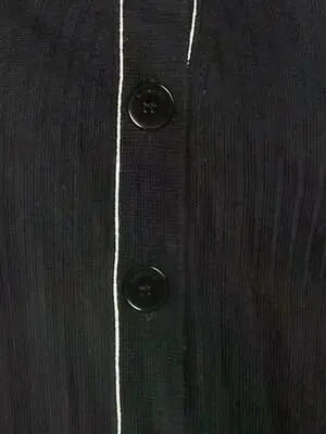 Sandro Rib-knit Button-up Top