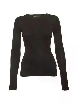Ralph Lauren Cashmere Cable-knit Crew Neck Sweater - Black