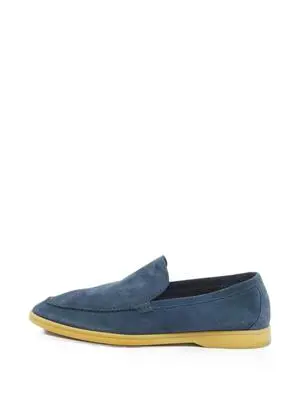 Loro Piana Suede Almond Toe Loafers