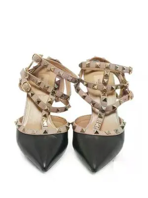 Valentino Garavani Rockstud Ankle Strap Pumps