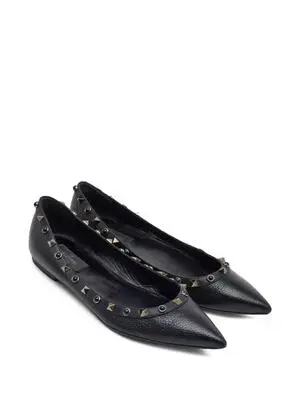 Valentino Garavani Rockstud Pointed-toe Ballet Flats
